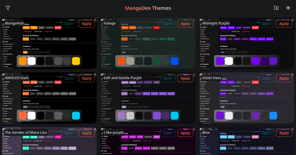 MangaDex Themes